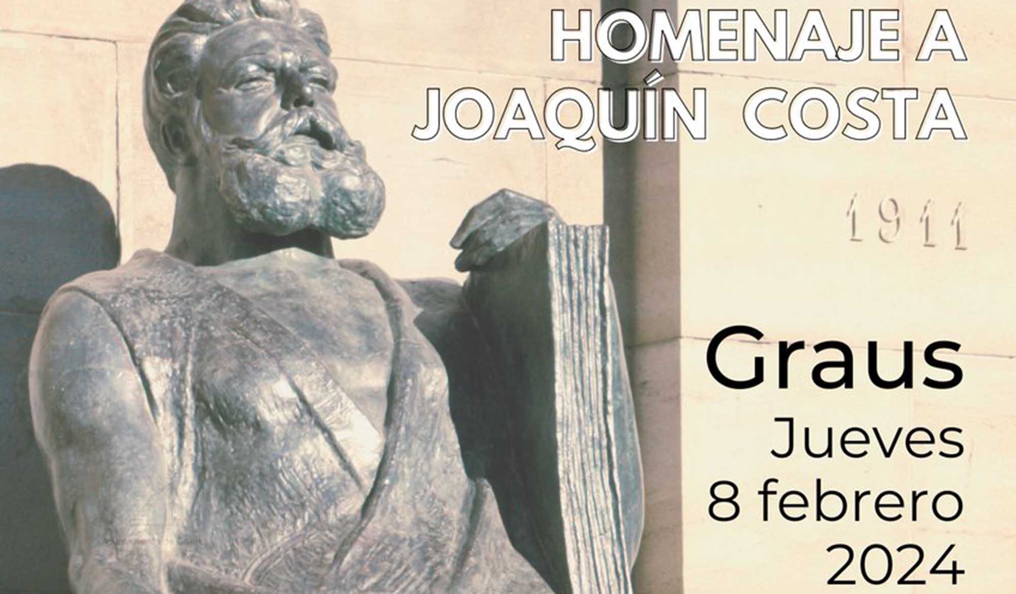 Homenaje de Graus a Joaquín Costa - El Cruzado